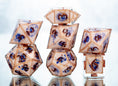 Kintsugi Porcelain - 7 Piece Handmade Resin Dice – Color Spray Creations